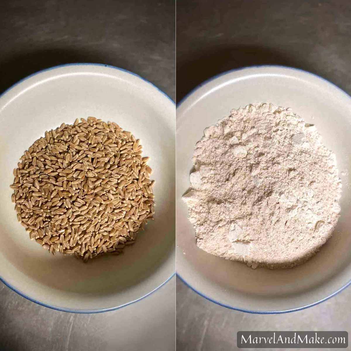 Homemade Flour from Whole Grains - Marvel & Make