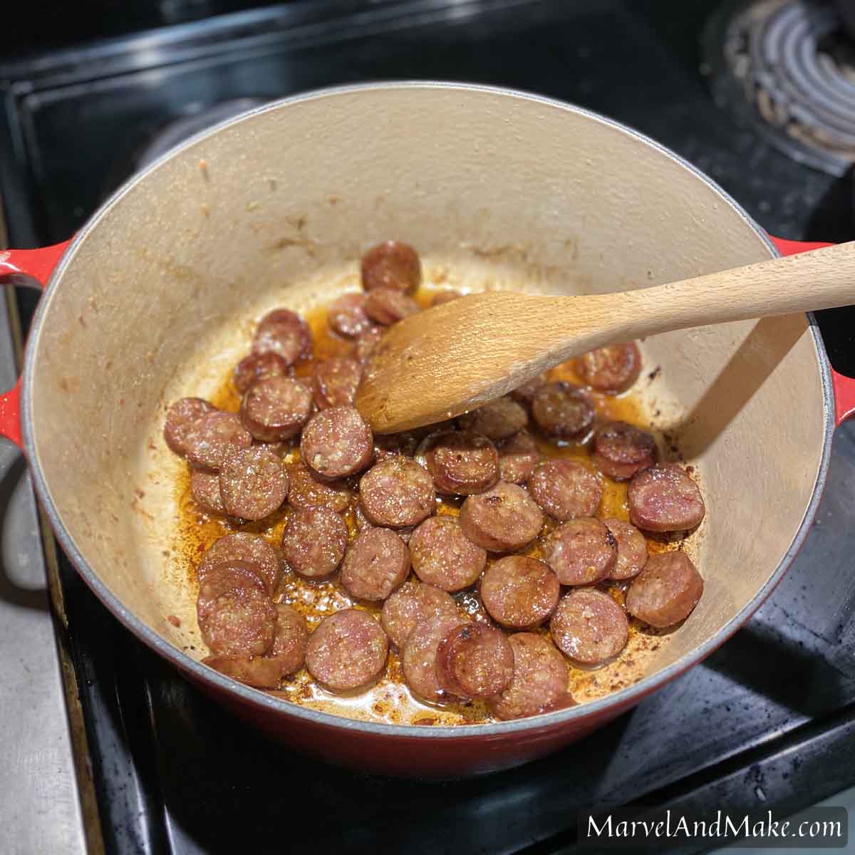 Beans and Rice with Sausage - Marvel & Make