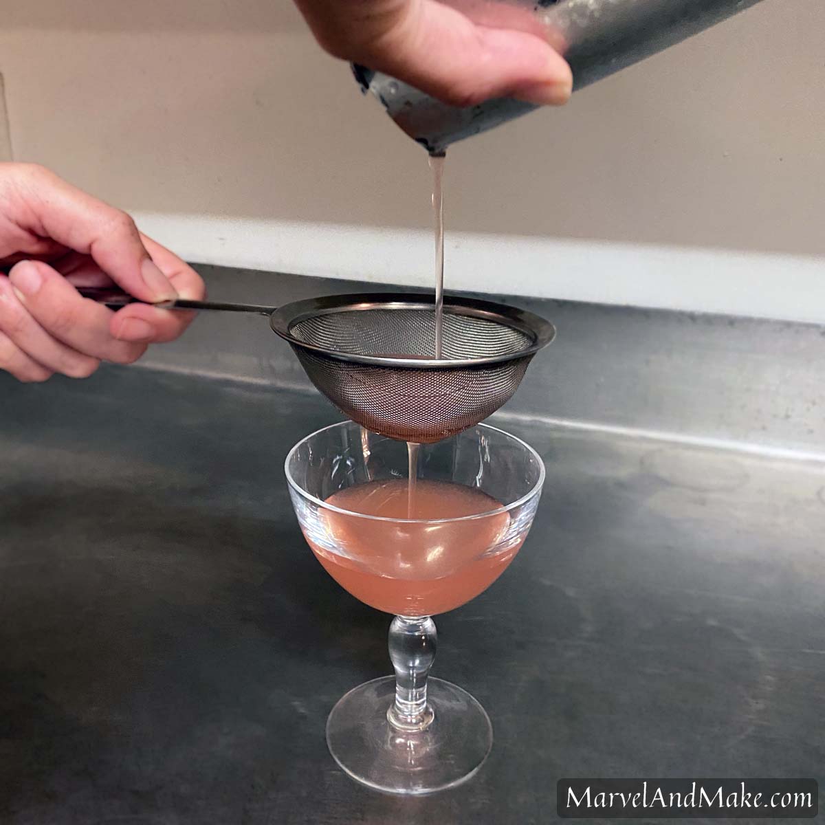 Strawberry Rhubarb Jam Cocktail - Marvel & Make